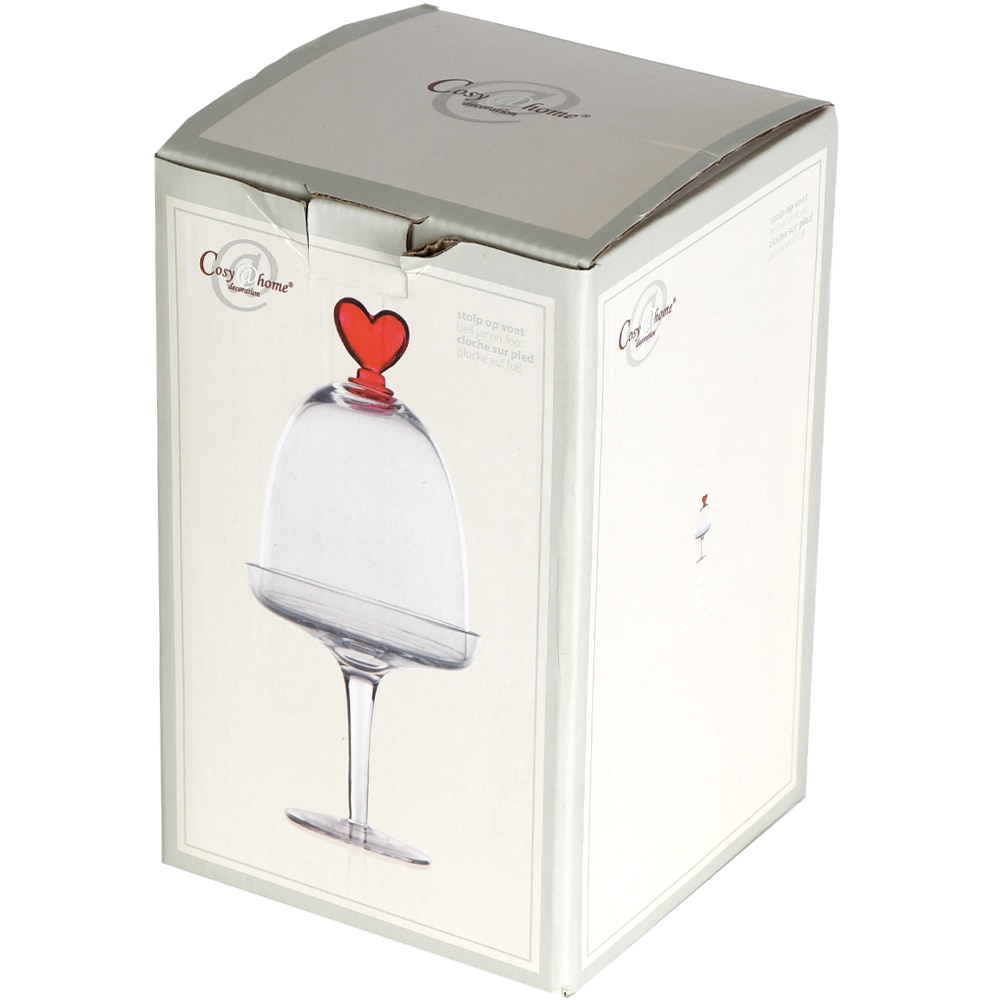 Platou tip clopot pentru prajituri/bomboane, Cosy&Trendy, sticla ...