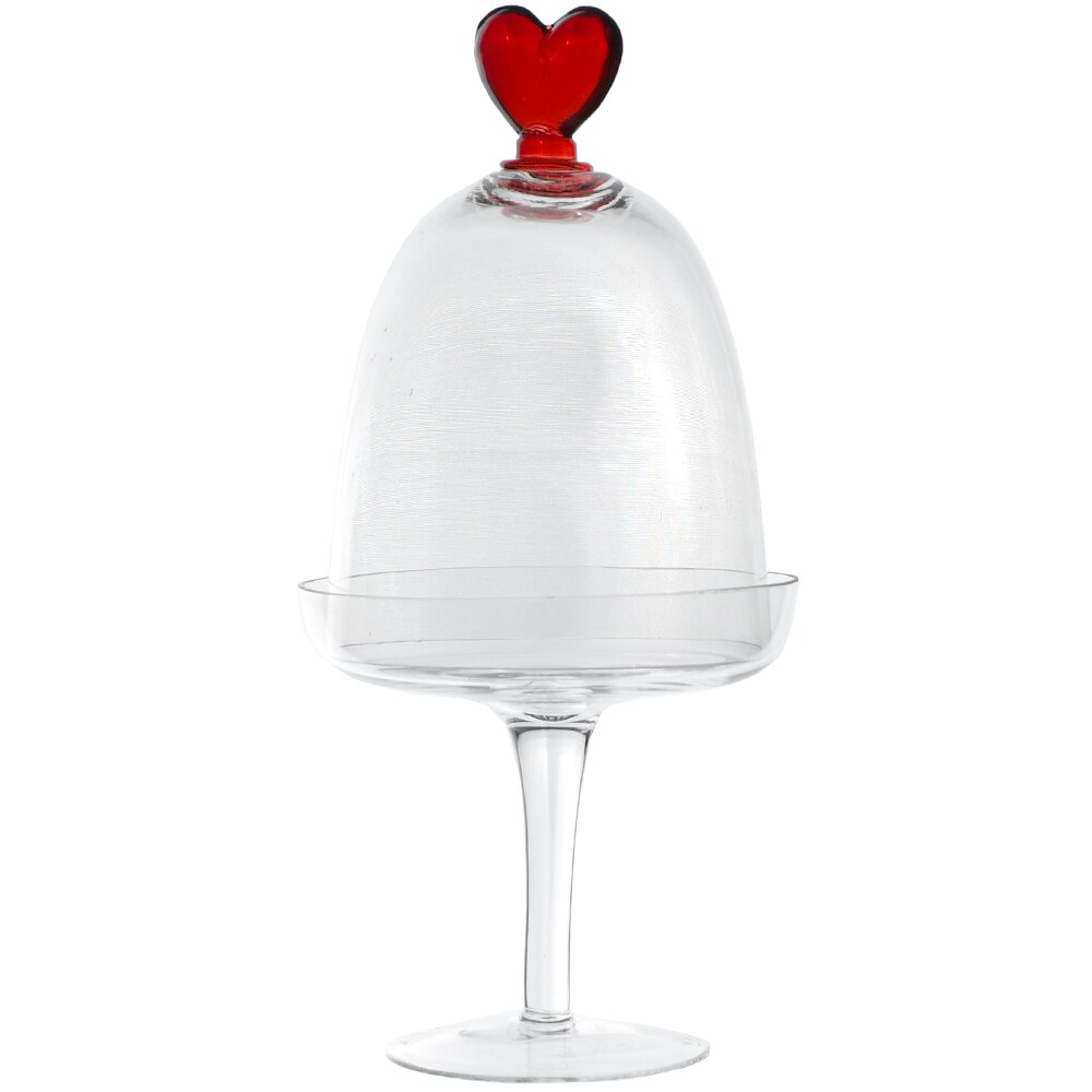 Platou tip clopot pentru prajituri/bomboane, Cosy&Trendy, sticla ...