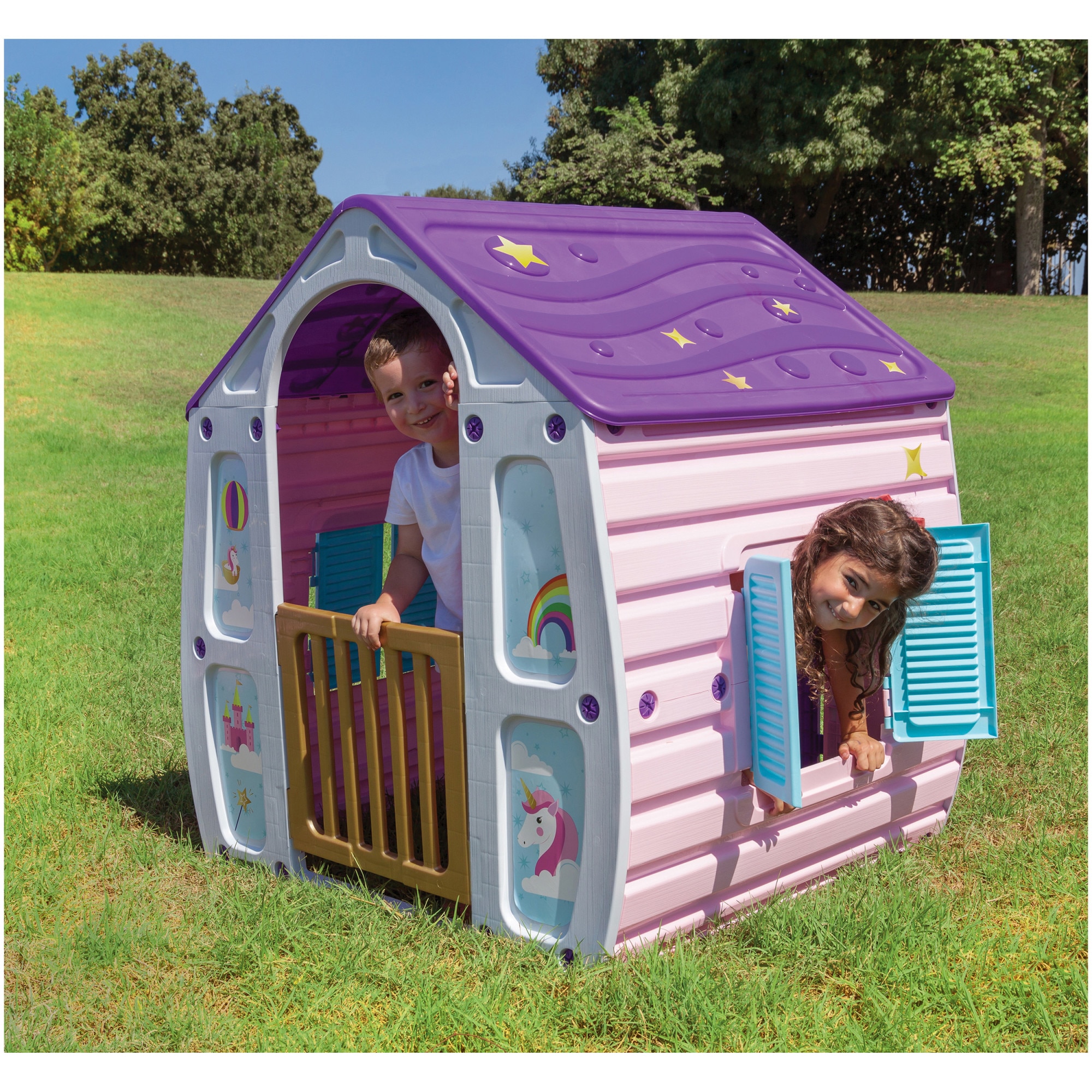 Детска къща за игра M-Toys Magic, Розов/Лилав - eMAG.bg