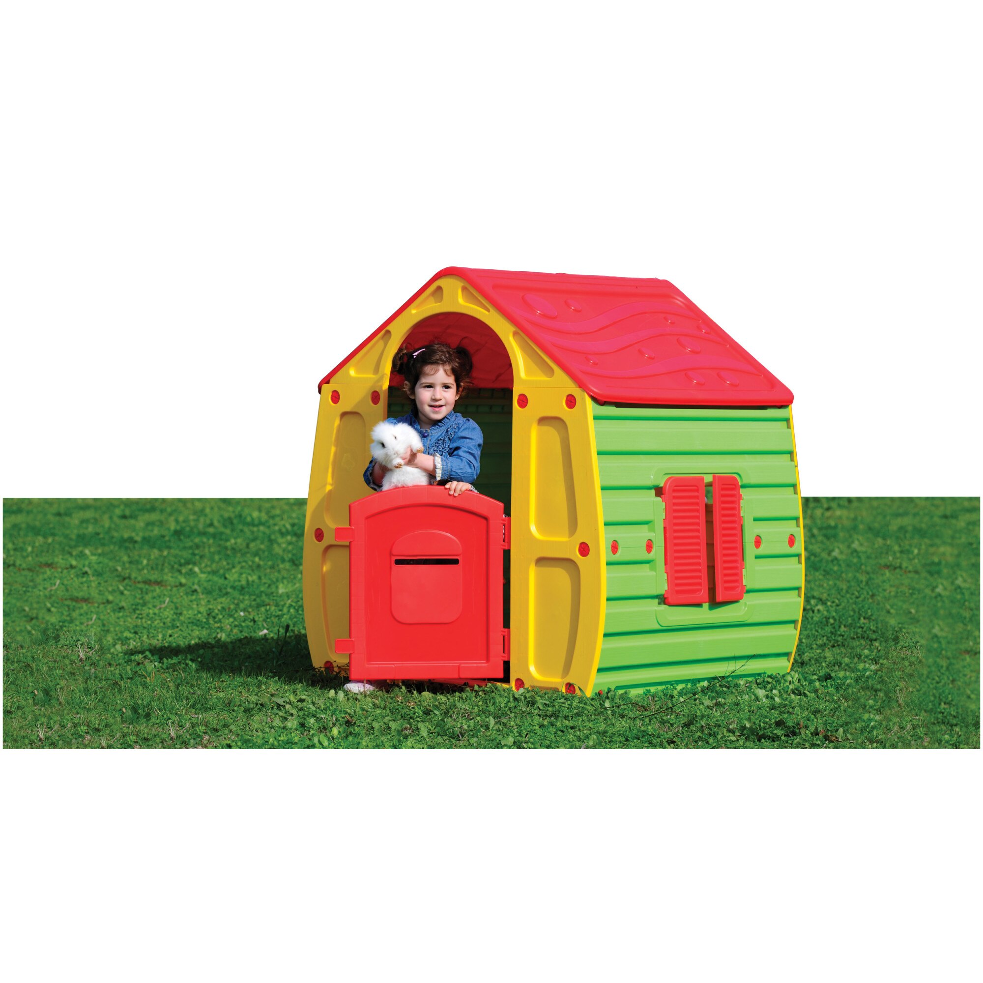 Детска къща за игра M-Toys Magic, Червен/Зелен - eMAG.bg