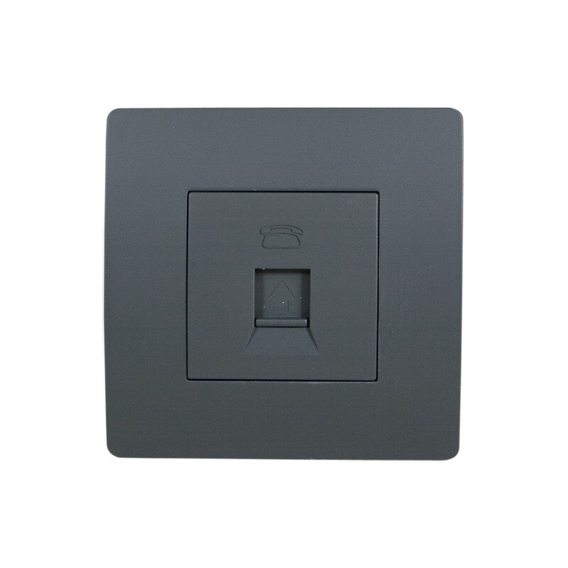 Розетка телефонна TZ106, Elmark, BASIC, Графит - eMAG.bg