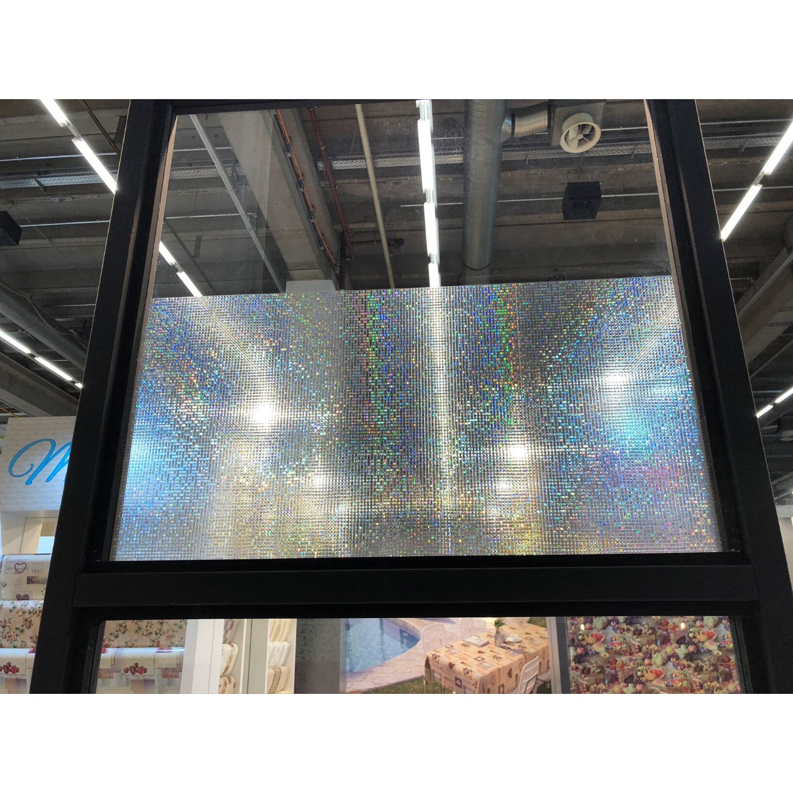 Autocolant static fara adeziv Gekkofix, efect geam sablat, model ...