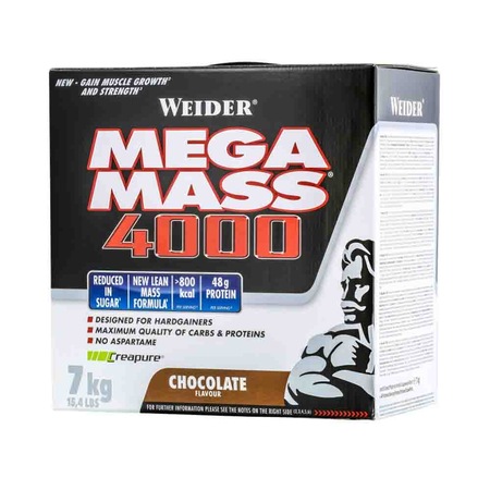 Giant Mega Mass Gainer 4000, Weider, Aroma Vanilie, 7000g - eMAG.ro