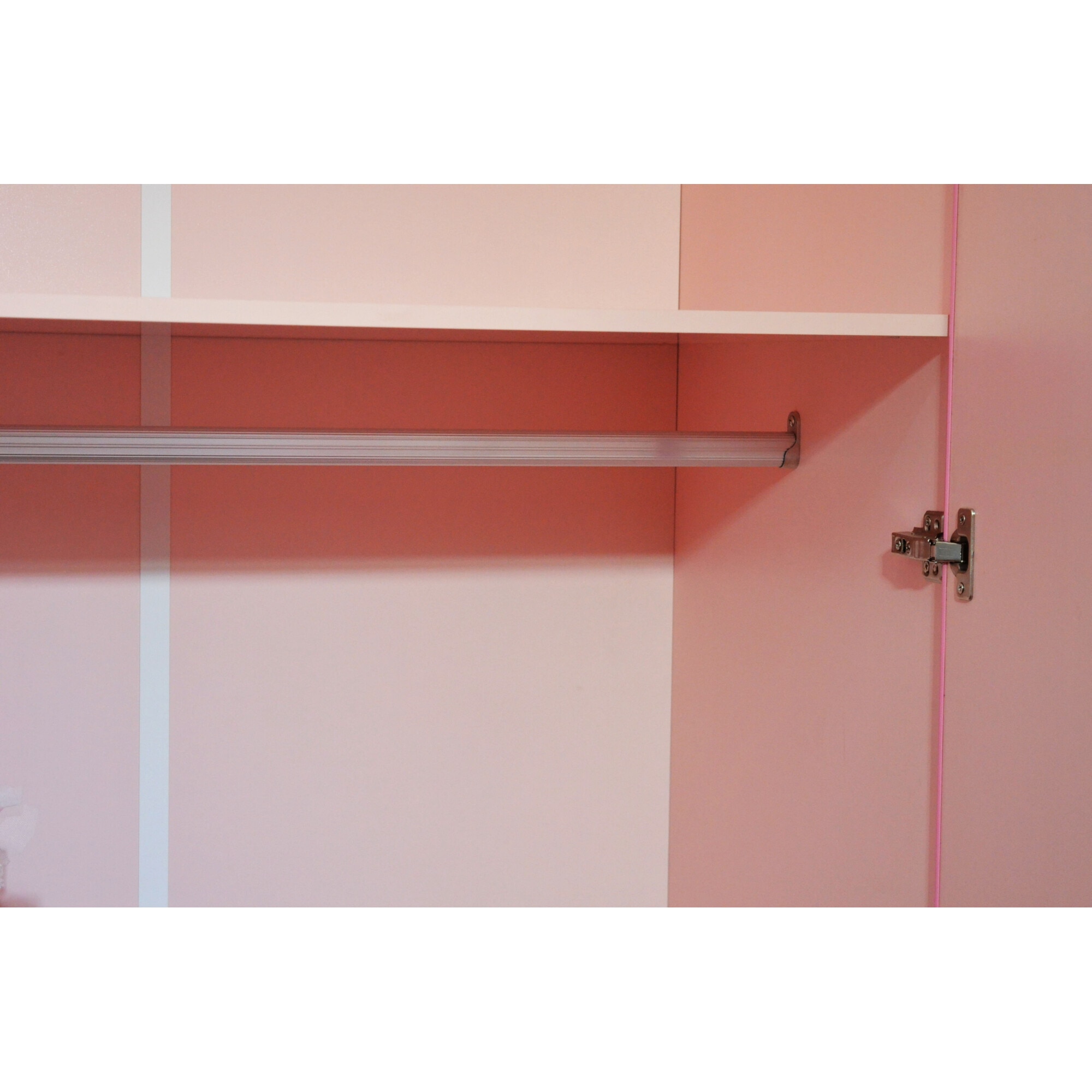 Dulap Copii Model Printesa Culoare Roz 100x200 Occident Design - eMAG.ro