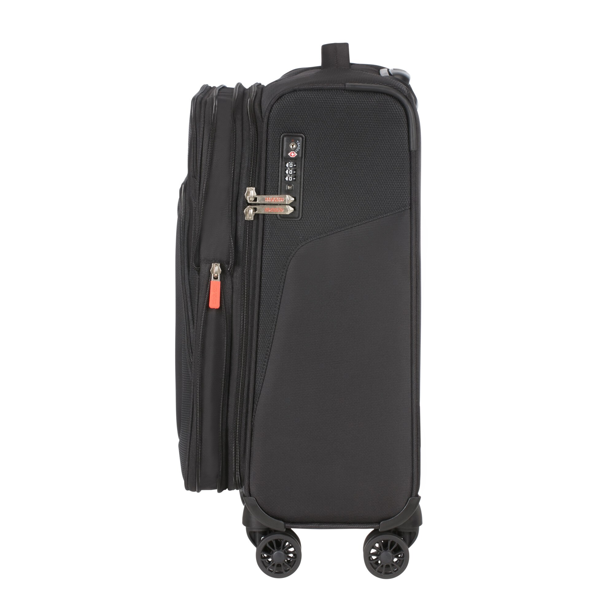 Troler spinner 55 cm extensibil negru, American tourister, summerfunk ...