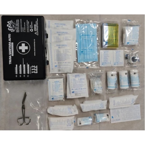 Kit siguranta rutiera Motor Starter™ 5 ani valabilitate: Trusa medicala ...