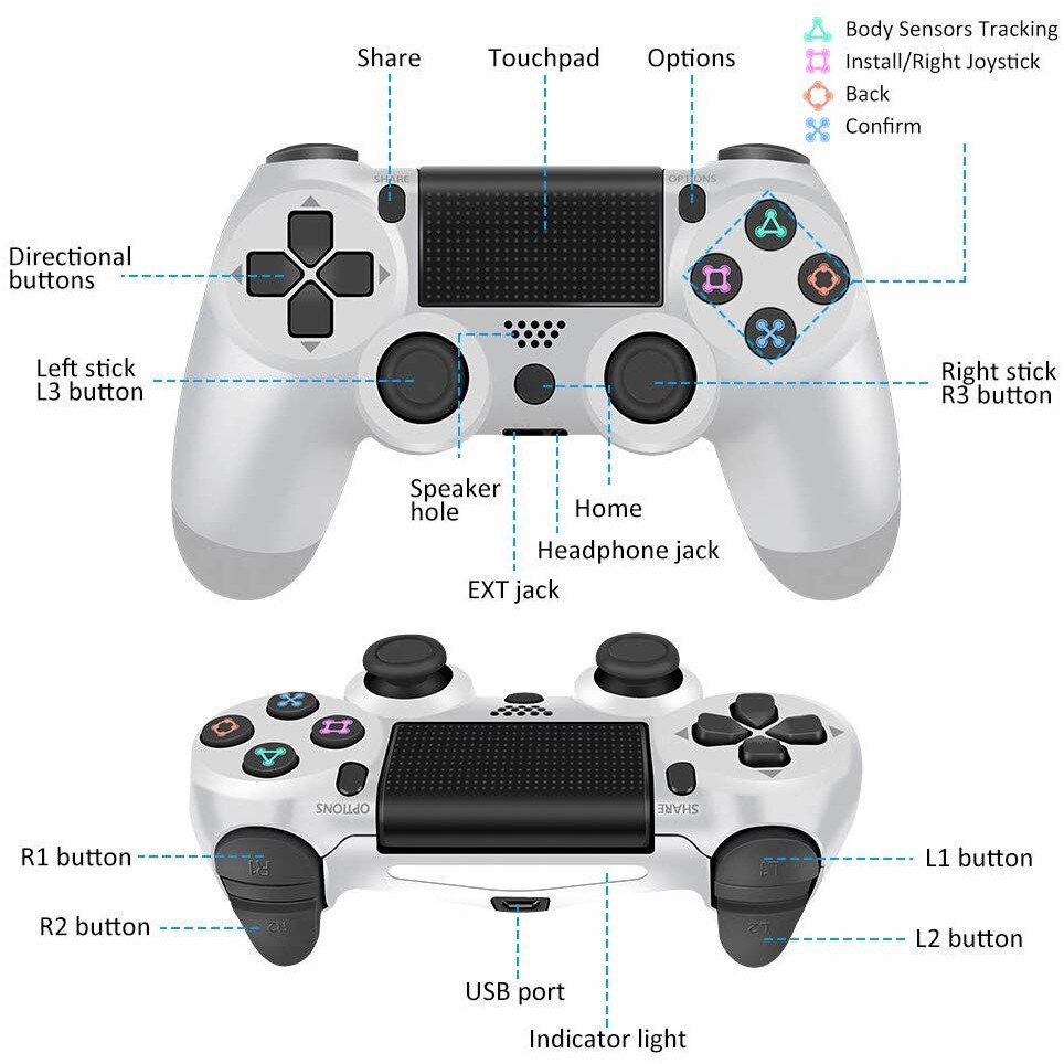 Joystick Controller Doubleshock 4 Gamepad Wireless, pentru consola PS4 ...