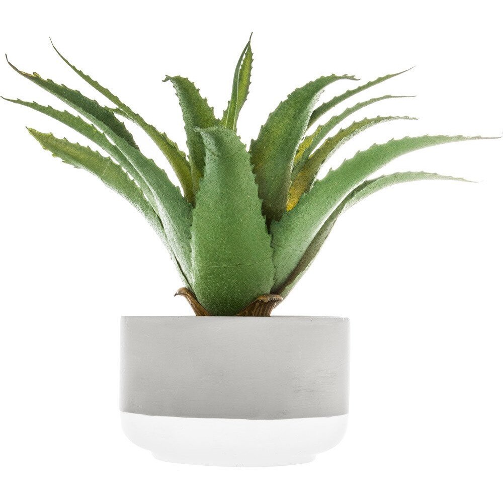 Floare artificiala in ghiveci, 12 cm, Verde - eMAG.ro