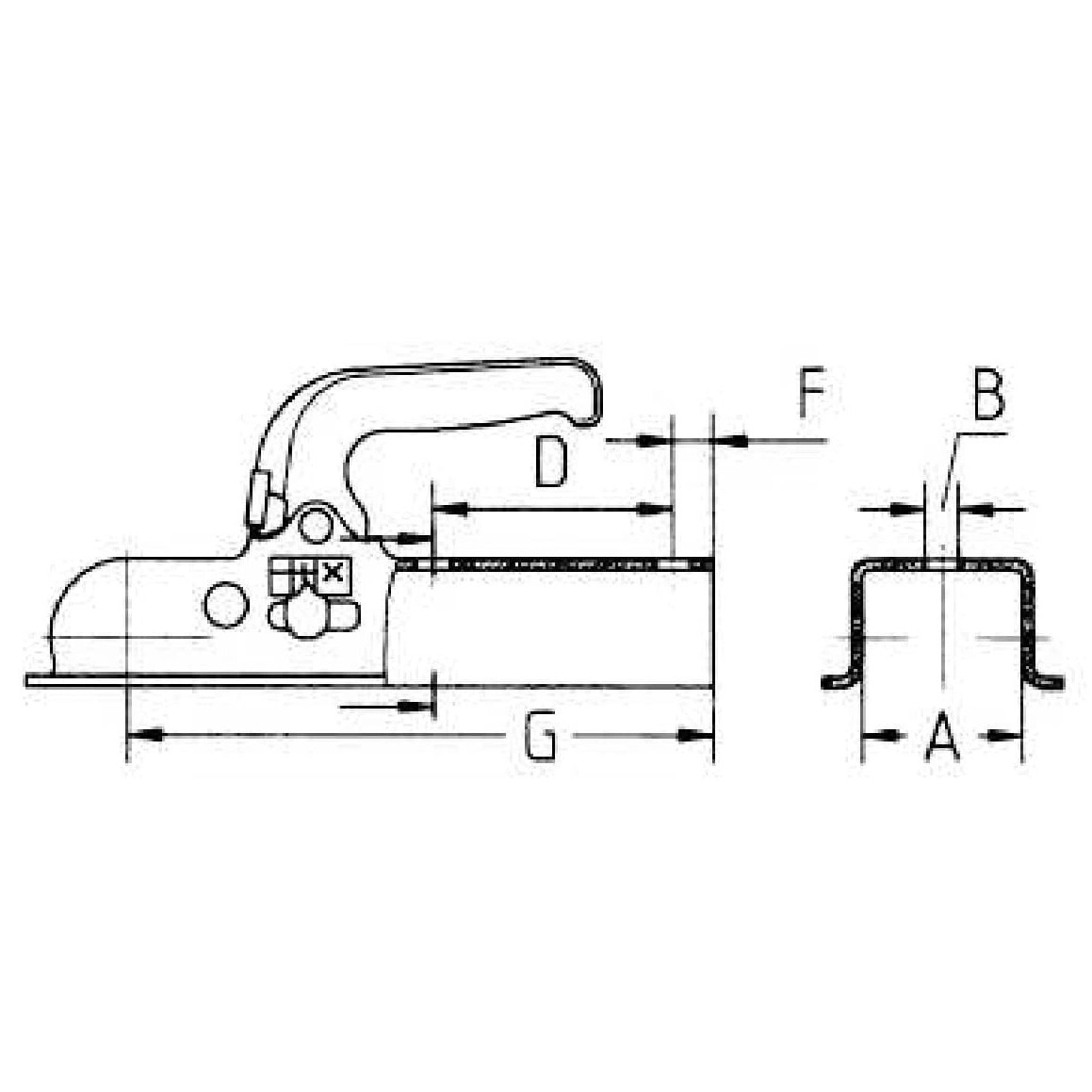 Cupla remorcare pentru remorci auto Knott K 7,5-D 60 mm - eMAG.ro