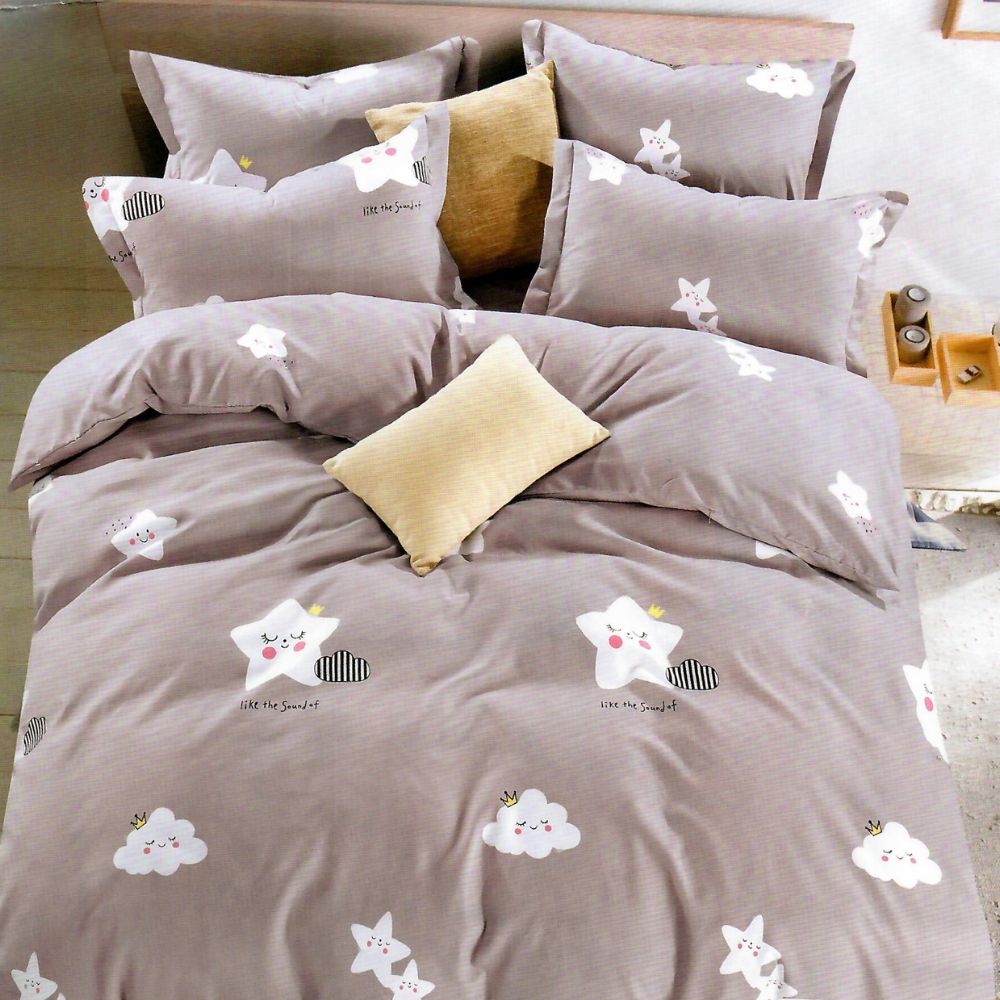 Set Lenjerie de Pat din Finet Satinat cu 2 Fete, 6 Piese, Pat 2 ...