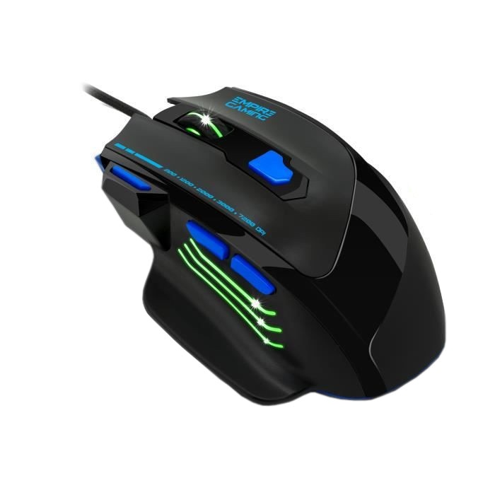 Mouse gaming Empire Gaming, 7200DPI, RGB, Negru - eMAG.ro