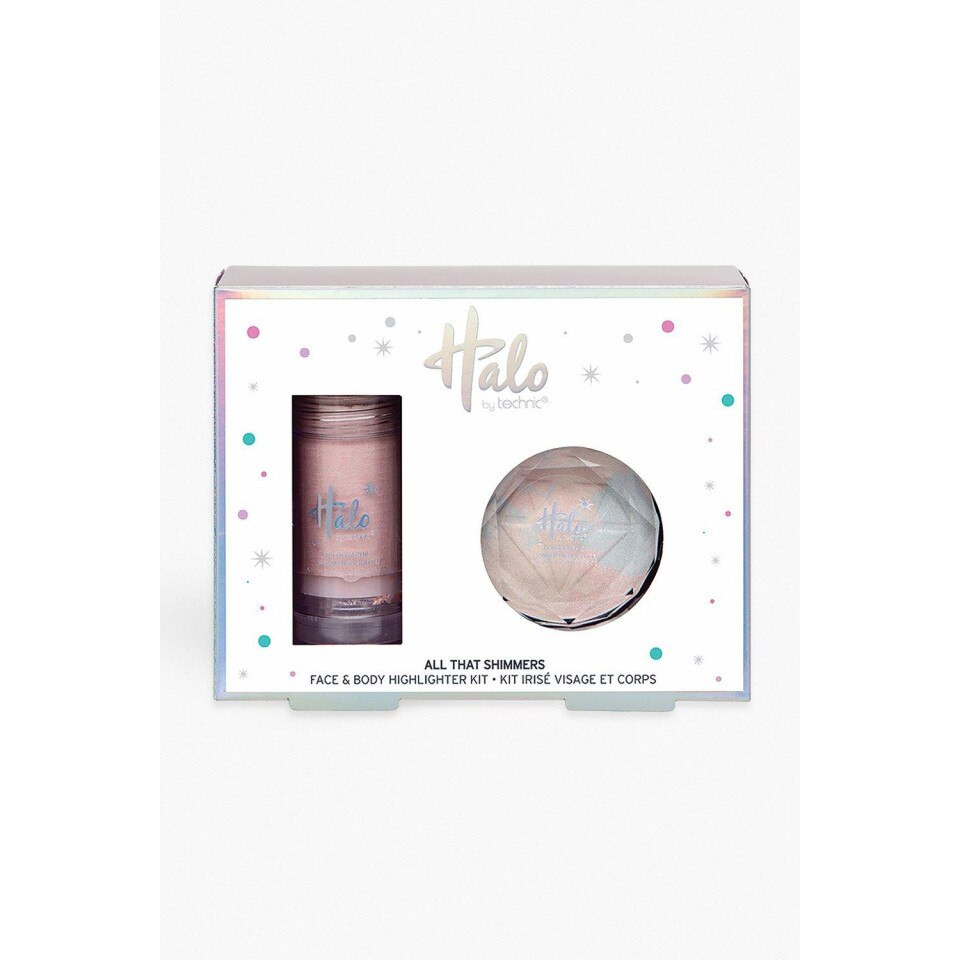Pachet iluminator fata si corp, Technic, Halo Shimmer, lunga durata ...