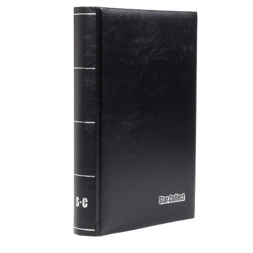 Clasor Star Collect, A4 pentru timbre, 30 file negre, coperta neagra ...