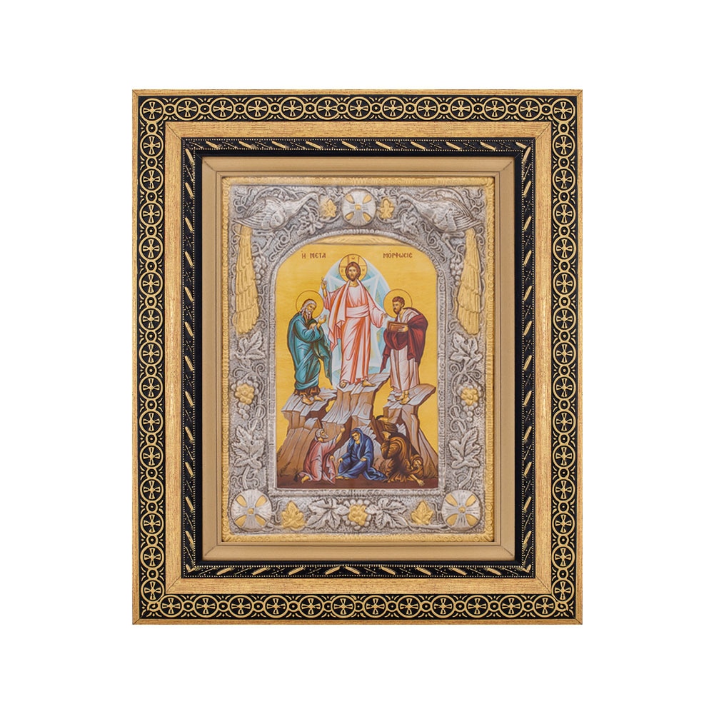 Icoana metal - rama aurie 40x50 Schimbarea la Fata - poza K800-433 ...