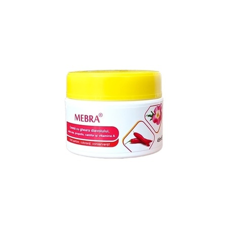 Crema antireumatica cu gheara diavolului, ardei iute si propolis, Mebra ...