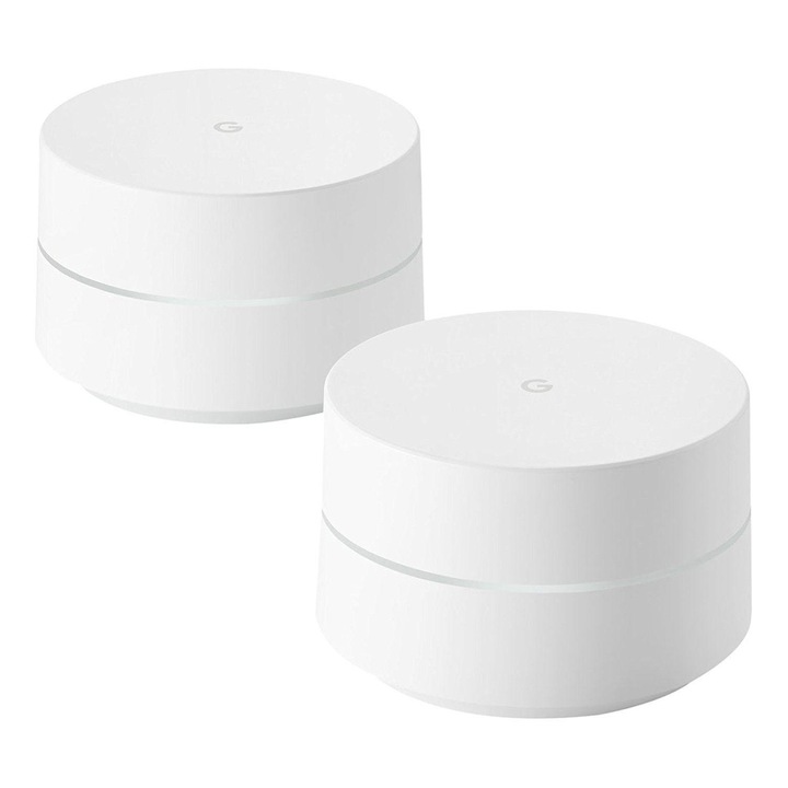 Sistem Mesh Google Wifi 2 Pack, Home Solution, White - eMAG.ro
