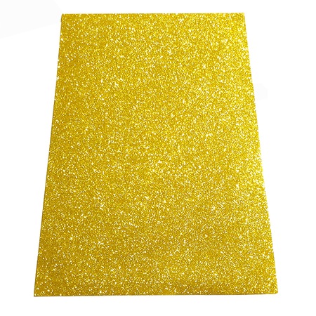 Hartie gumata decorativa, glitter, auriu, 60x40 cm, set 12 buc - eMAG.ro