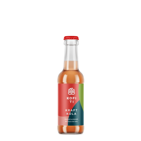 Bautura naturala artizanala acidulata din nuci de cola, Kraft Kola, 200 ...
