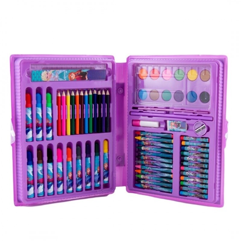 Tabla de scris magnetica si set de colorat 67 de piese - Frozen - eMAG.ro