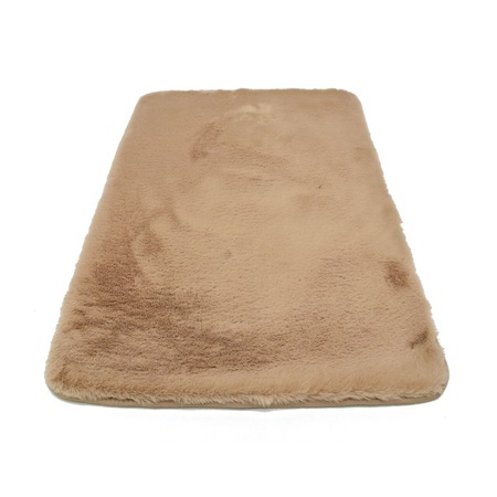 Covor Rabbit, 80x150 cm, Poliester, Bej - eMAG.ro