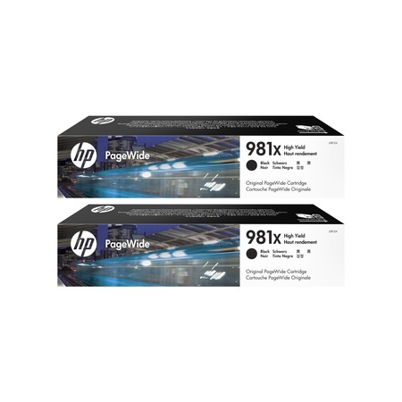 Пакет касети с мастило L0R12A (981X) черни x2 HP оригинални 22000 ...