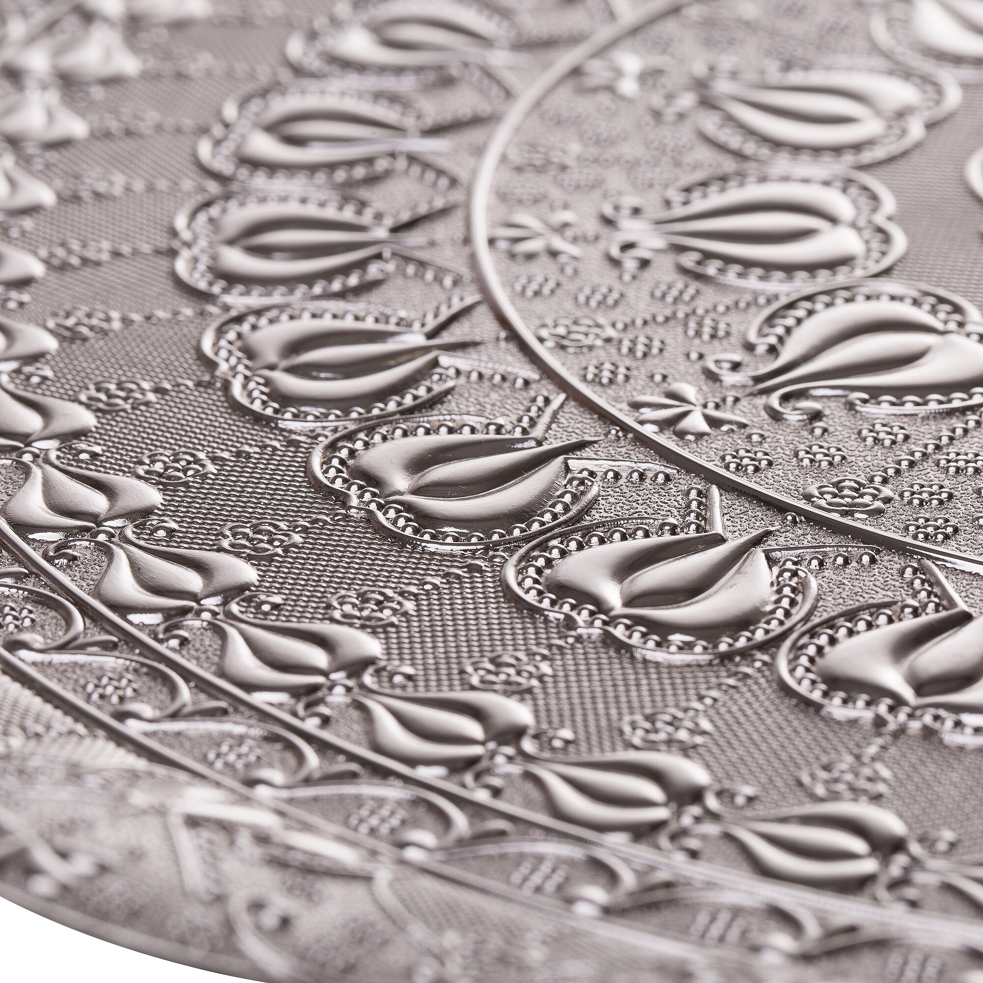 Tava rotunda argintata 35,2x35,2x1,8cm - eMAG.ro