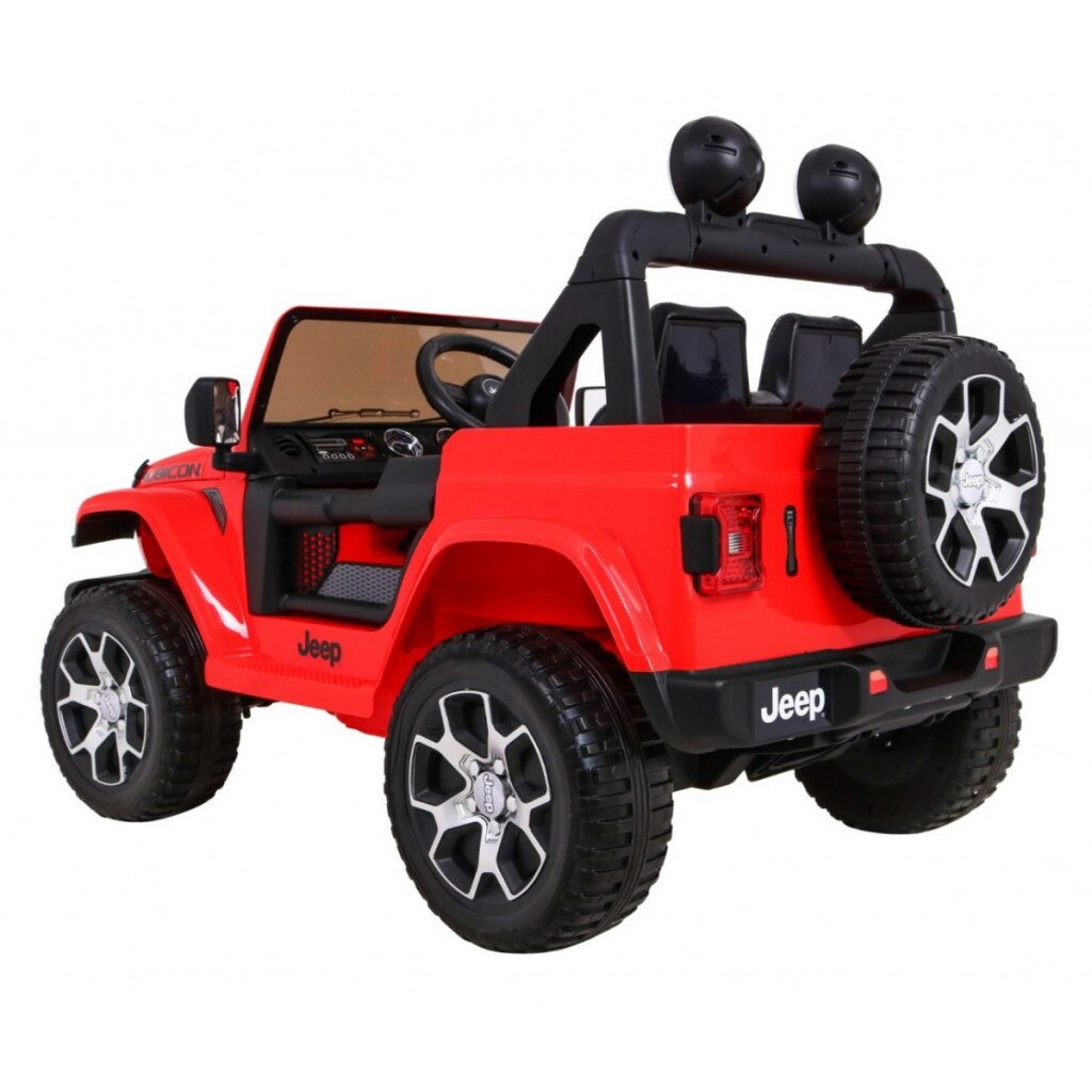 Masina cu baterie, Ramiz, Model Jeep Wrangler Rubicon, Rosu - eMAG.ro