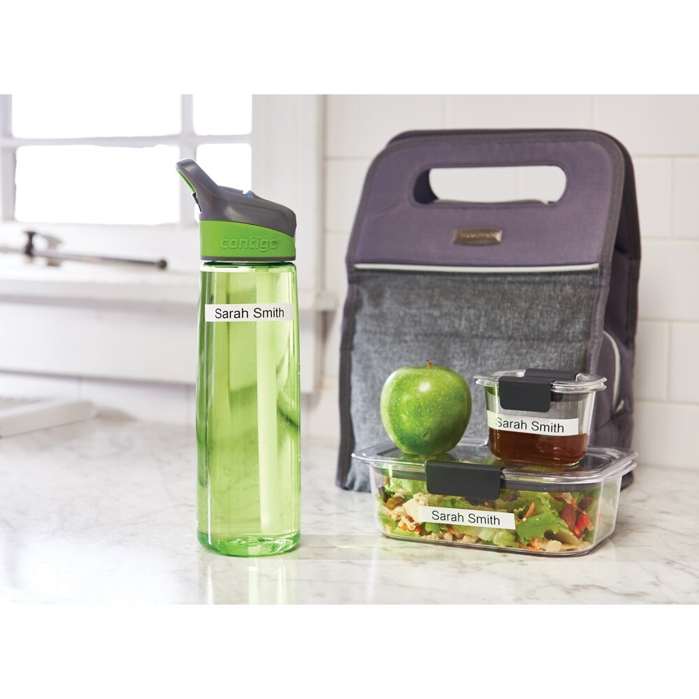 Самозалепващи етикети, DYMO 1978364, 12mm x 5.5m, черно/бели - eMAG.bg