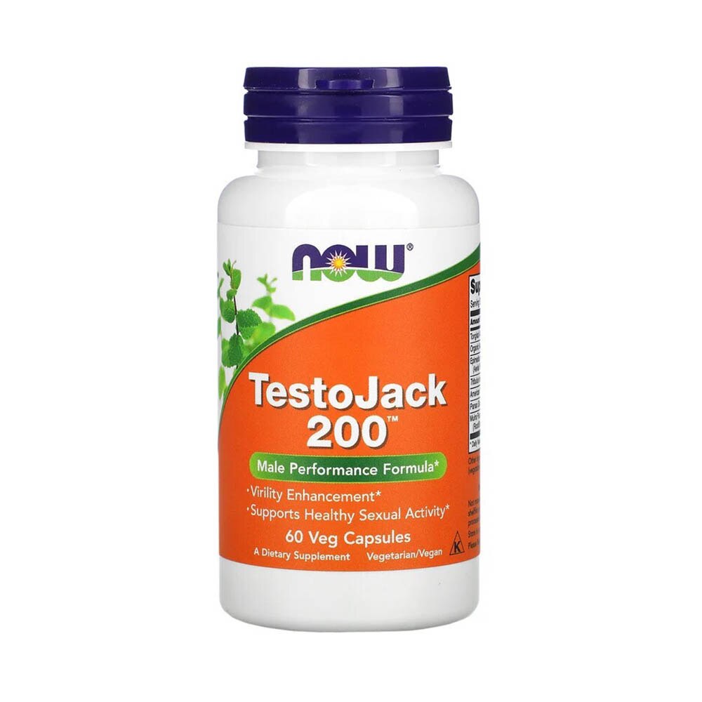 TestoJack 200, Stimulent Hormonal, Now Foods, 60 capsule - eMAG.ro