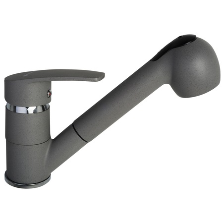 Pyramis Fido konyhai csaptelep, egy vezérlésű, kihúzható, szürke ...