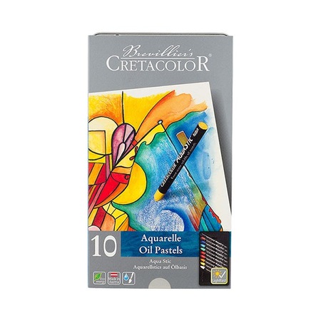 Set 10 pasteluri acuarelabile Aqua Stic Cretacolor - eMAG.ro