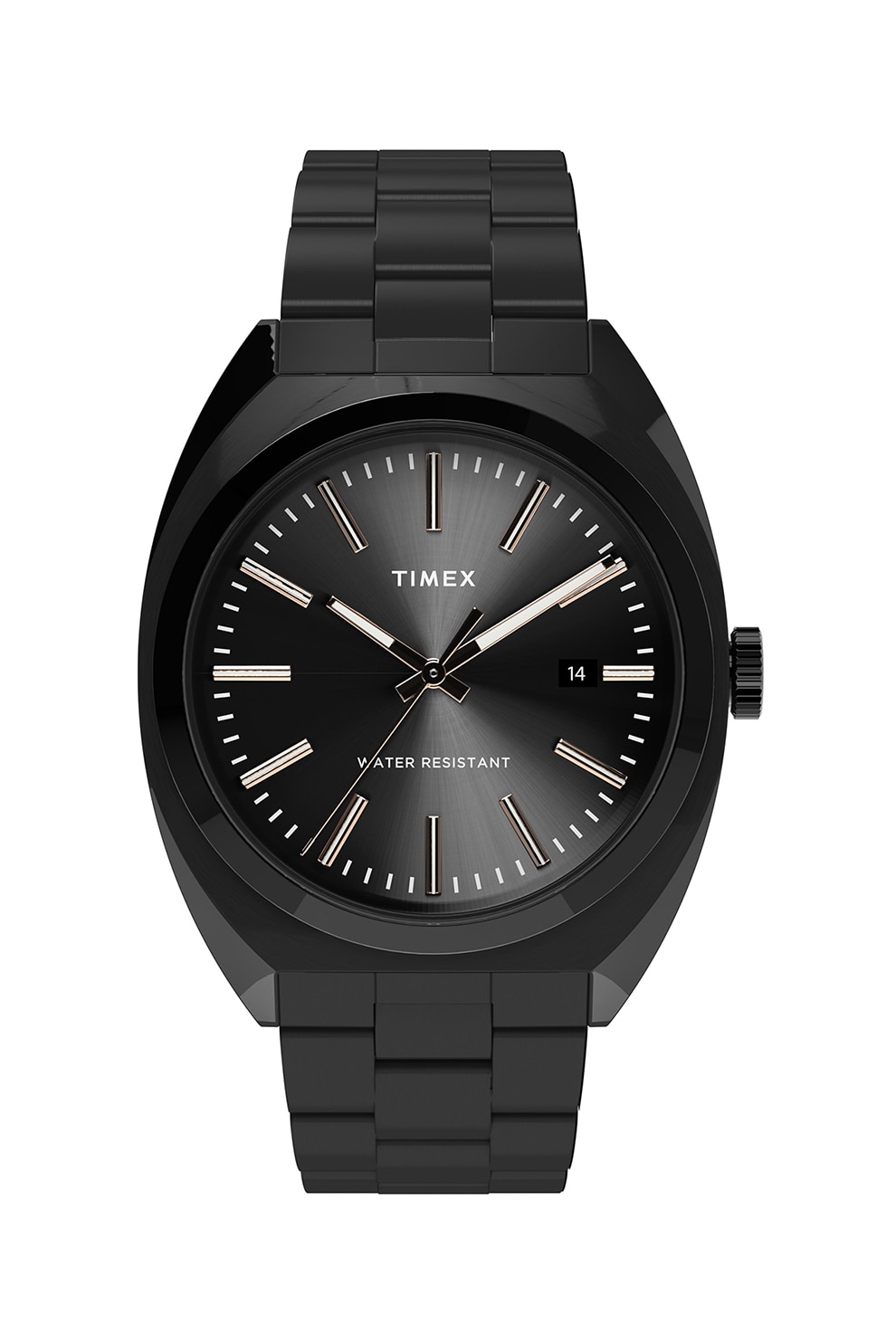 Timex, Ceas quartz din otel inoxidabil, Negru - eMAG.ro