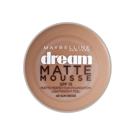 Фон дьо тен Maybelline Dream Matte Mousse, цвят 48 Sun Beige, 18 мл ...