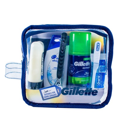 Set 6 piese Gillette Men pentru calatorie: Aparat de ras Mach3 ...