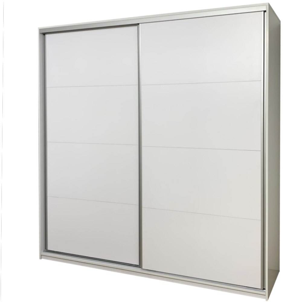 Dressing cu usi glisante 4f, Alb, H 240 x L 240 x A 60 cm, PAL 18 mm ...