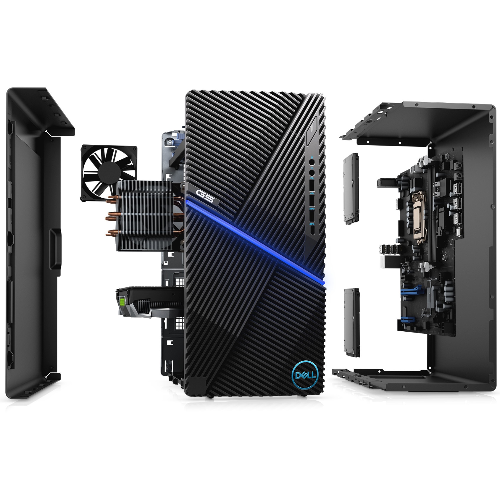 Tower Gaming DELL G5 5000, Procesor Intel Core i7-10700 4.80GHz, 32GB ...