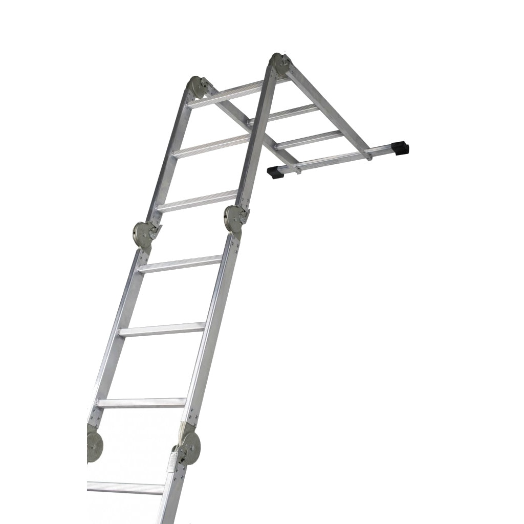 Scara articulata pliabila, aluminiu, 4x3 trepte, 150 kg, Drabest - eMAG.ro