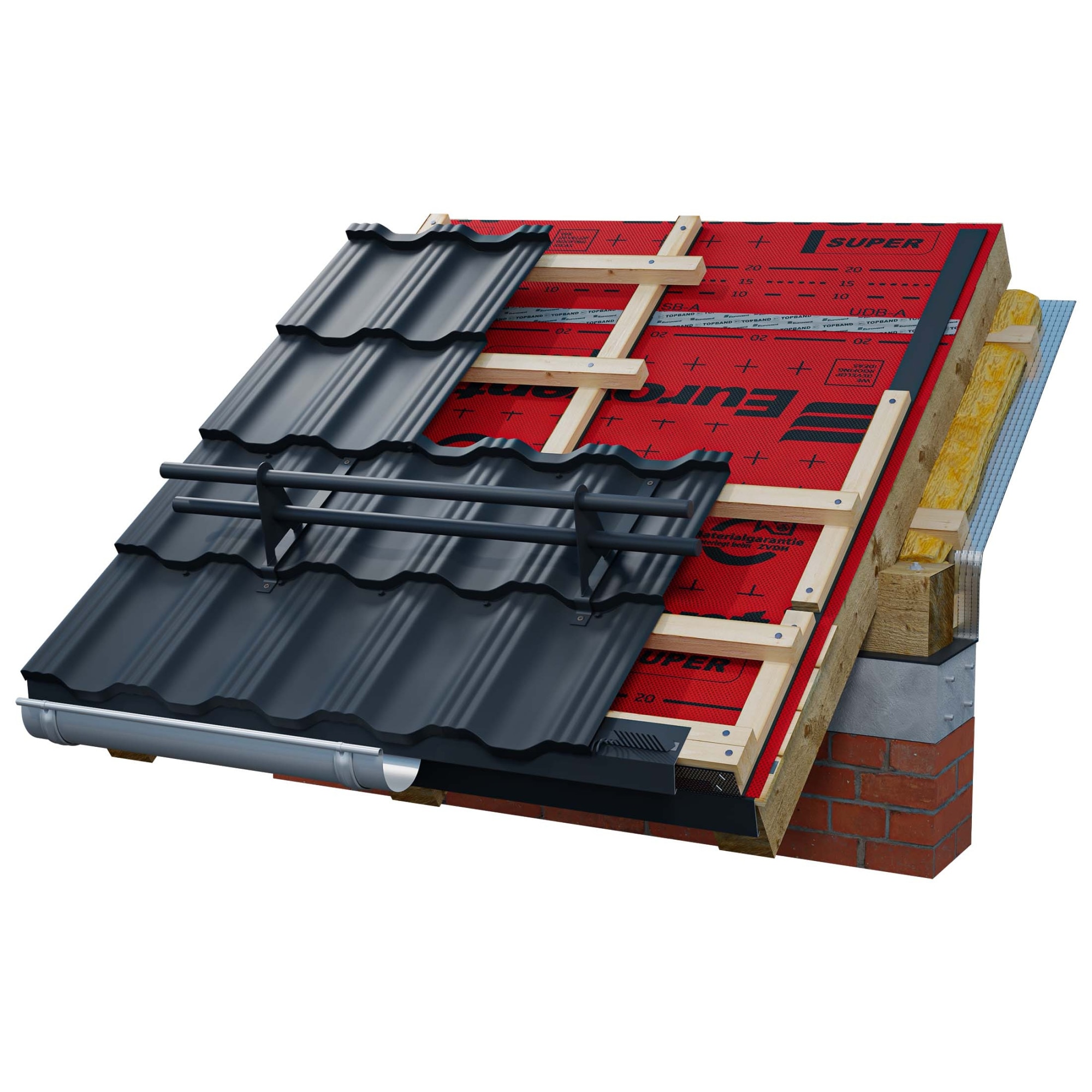 Set parazapada cilindrica pentru tigla ceramica sau din beton, 2 m ...