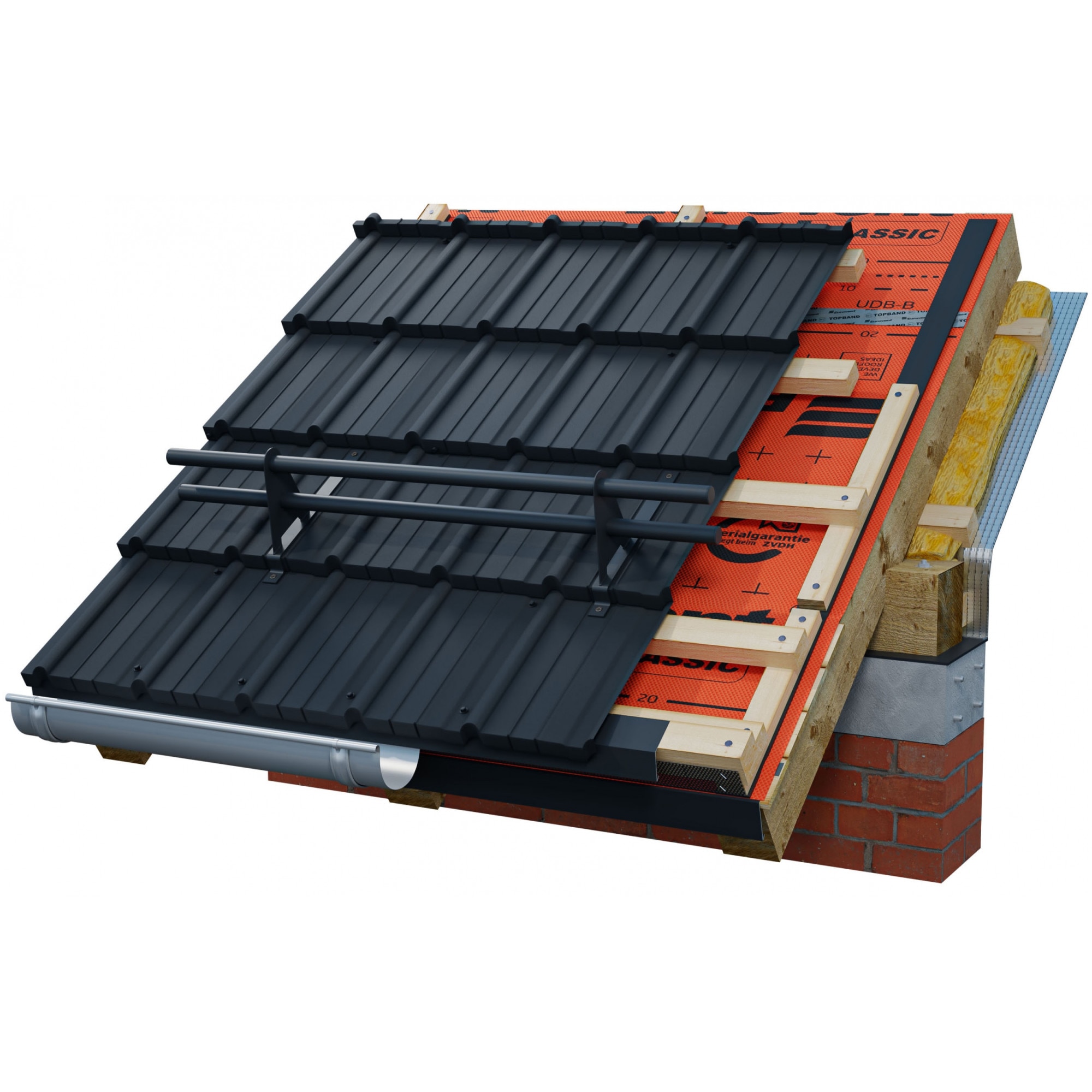 Set parazapada cilindrica pentru tigla ceramica sau din beton, 2 m ...