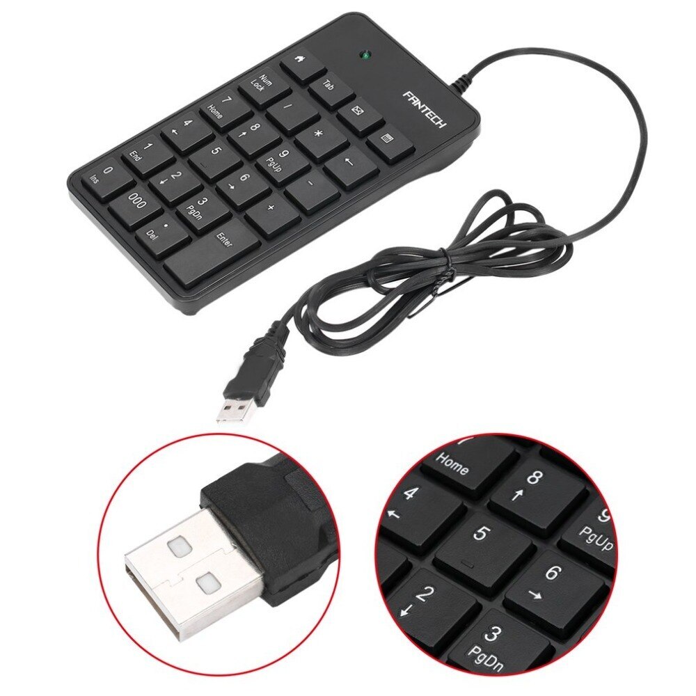 Мини цифрова клавиатура, Слим цифров пад, NumPad, USB - eMAG.bg