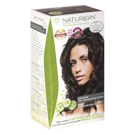 Vopsea de par fara amoniac Naturigin 3.0 Saten cafeniu inchis, kit 115 ...