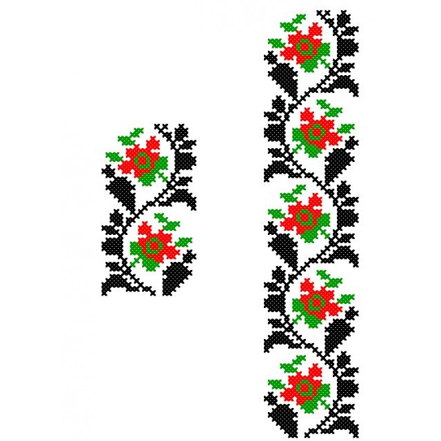 Program de broderie computerizata, D CUSUT, motiv popular floral, FL363 ...