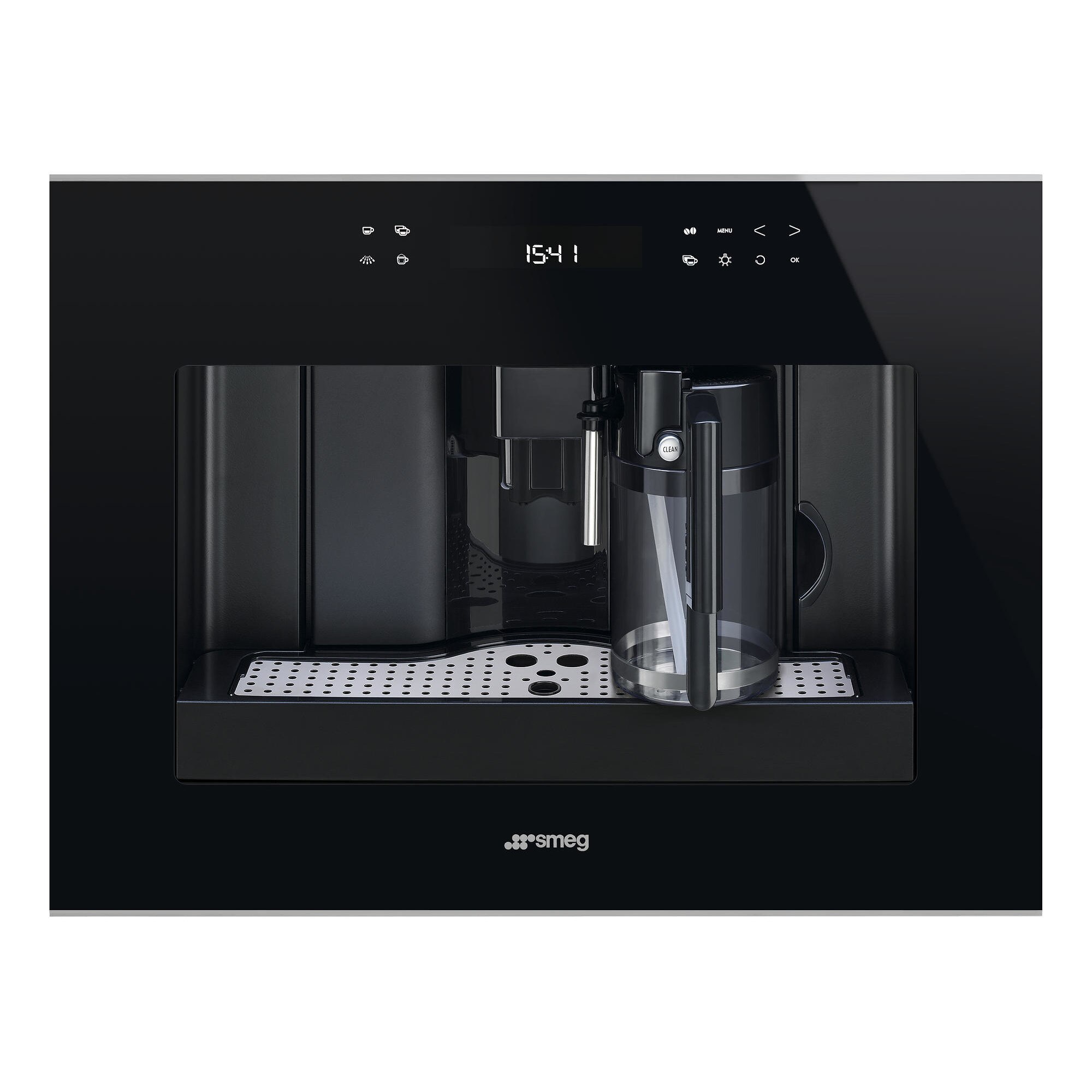 Espressor incorporabil Smeg, CMS4601NX, 1.8 l, touch control, negru ...