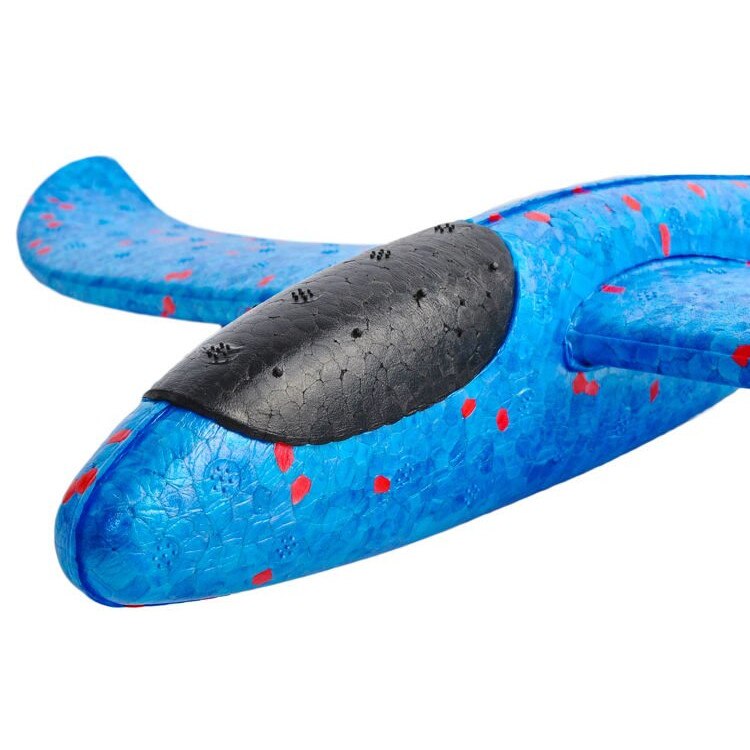 Avion planor din polistiren, 37cm, albastru, IsoTrade - eMAG.ro