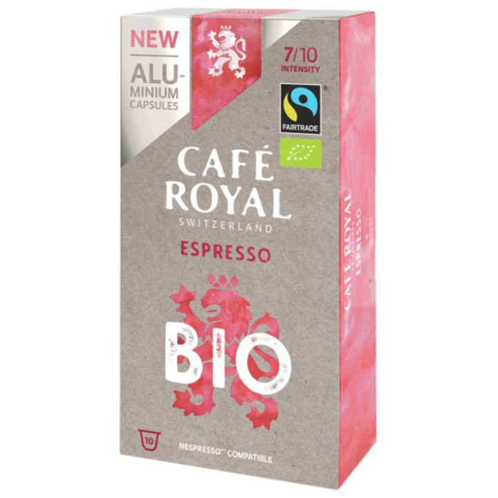 Cafea capsule Espresso Bio, compatibile Nespresso, 10 capsule, 53 gr ...