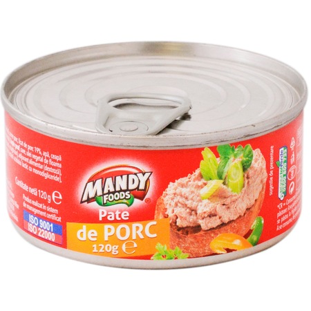 Pate de porc Mandy, 120g - eMAG.ro