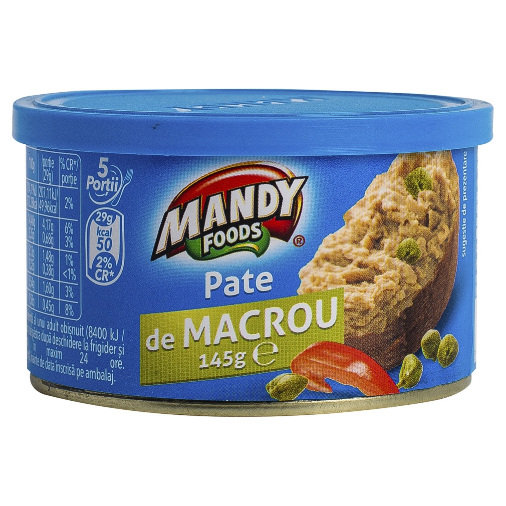 Pate macrou Mandy, 145g - eMAG.ro