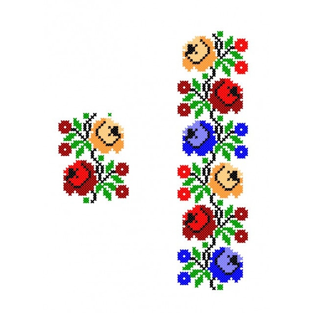 Program de broderie computerizata, D CUSUT, motiv popular floral, FL347 ...