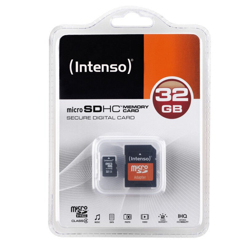 Card memorie Intenso Micro SDHC 32GB Clasa 4 + Adaptor SD - eMAG.ro