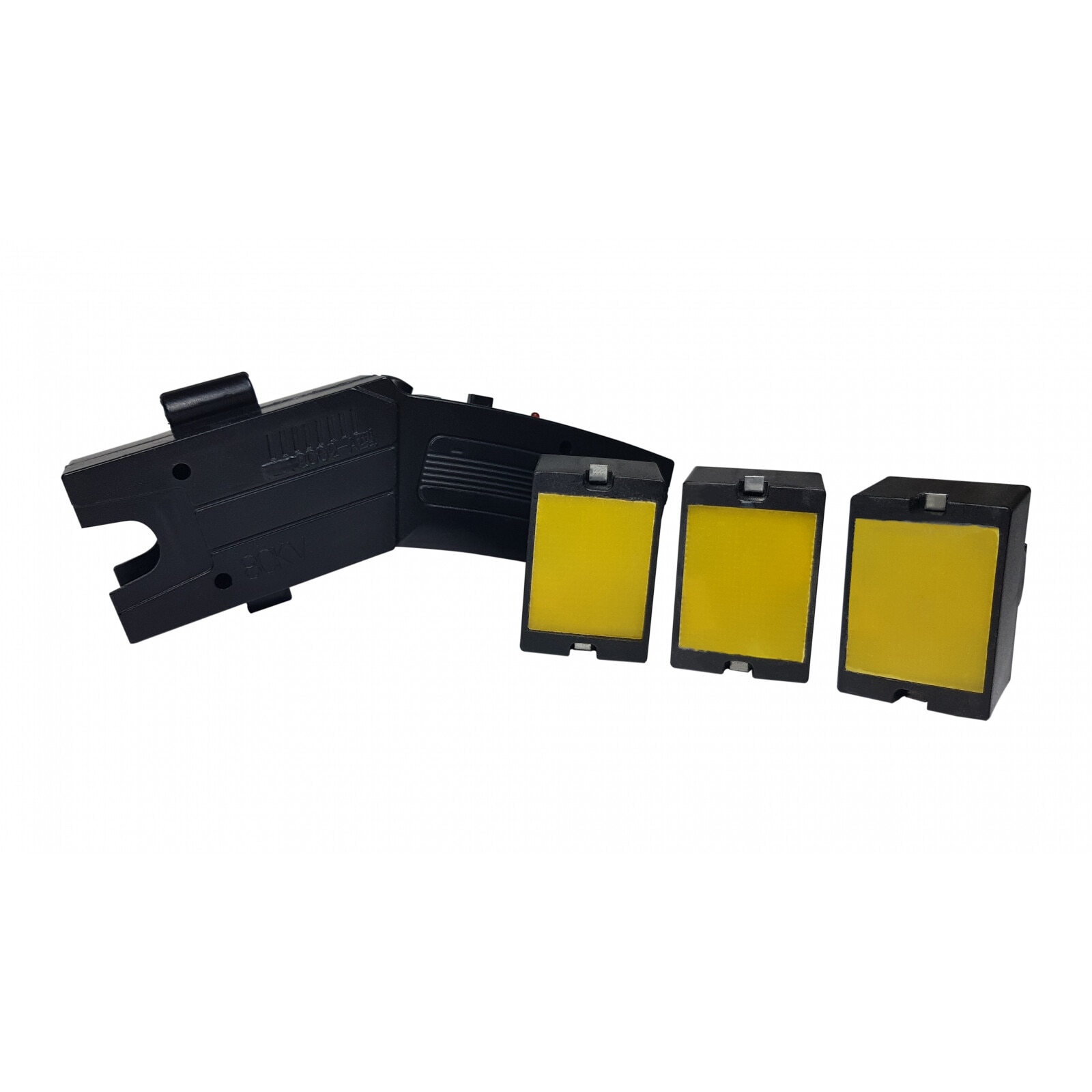 Pistol taser cu electrosoc, 3 rezerve, toc cadou - eMAG.ro